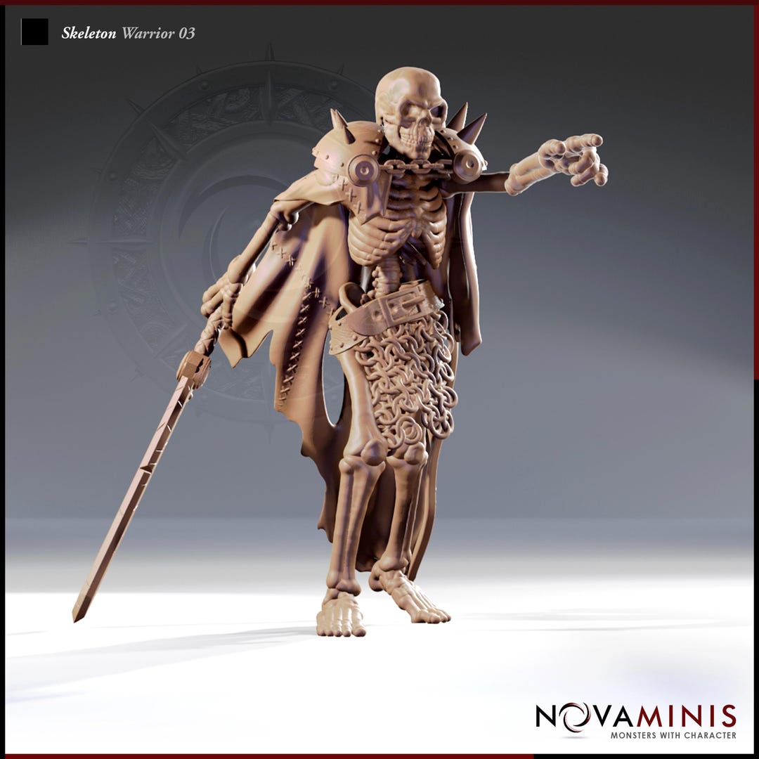 Skeleton Warrior for D&D 5e and Pathfinder Crafted by Novaminis for ...