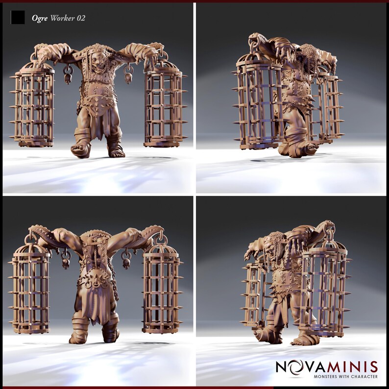 Ogre Worker for D&D 5e and Pathfinder Crafted by Novaminis for Tabletop ...