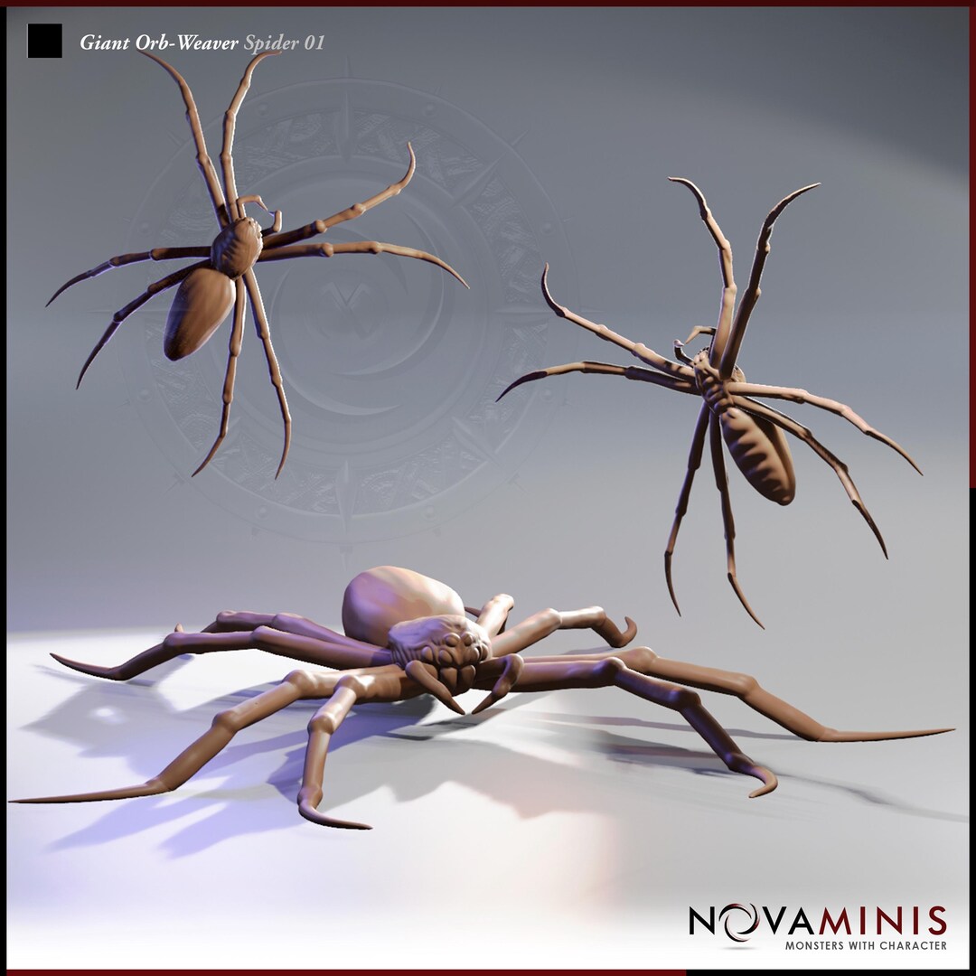 Giant Orb-weaver Spider for D&D 5e and Pathfinder Crafted by Novaminis ...