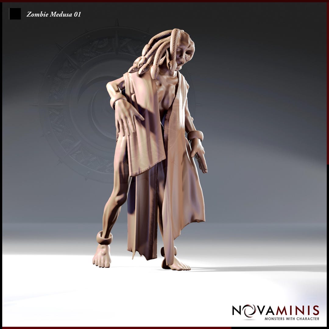 Zombie Medusa for D&D 5e and Pathfinder Crafted by Novaminis for ...