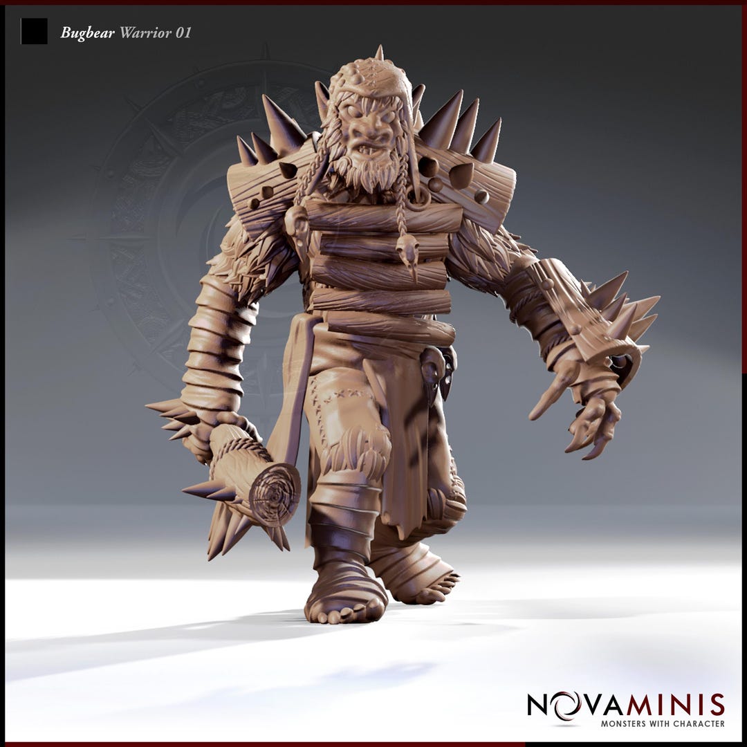 Bugbear Warrior for D&D 5e and Pathfinder Crafted by Novaminis for ...