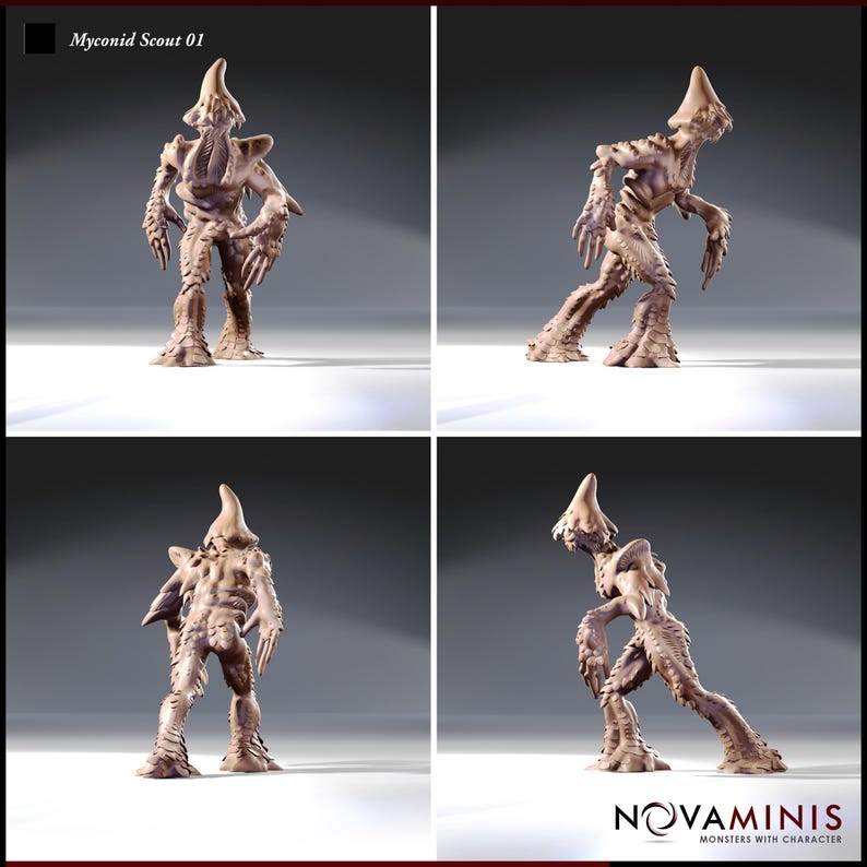 Myconid Scout for D&D 5e and Pathfinder Crafted by Novaminis for ...