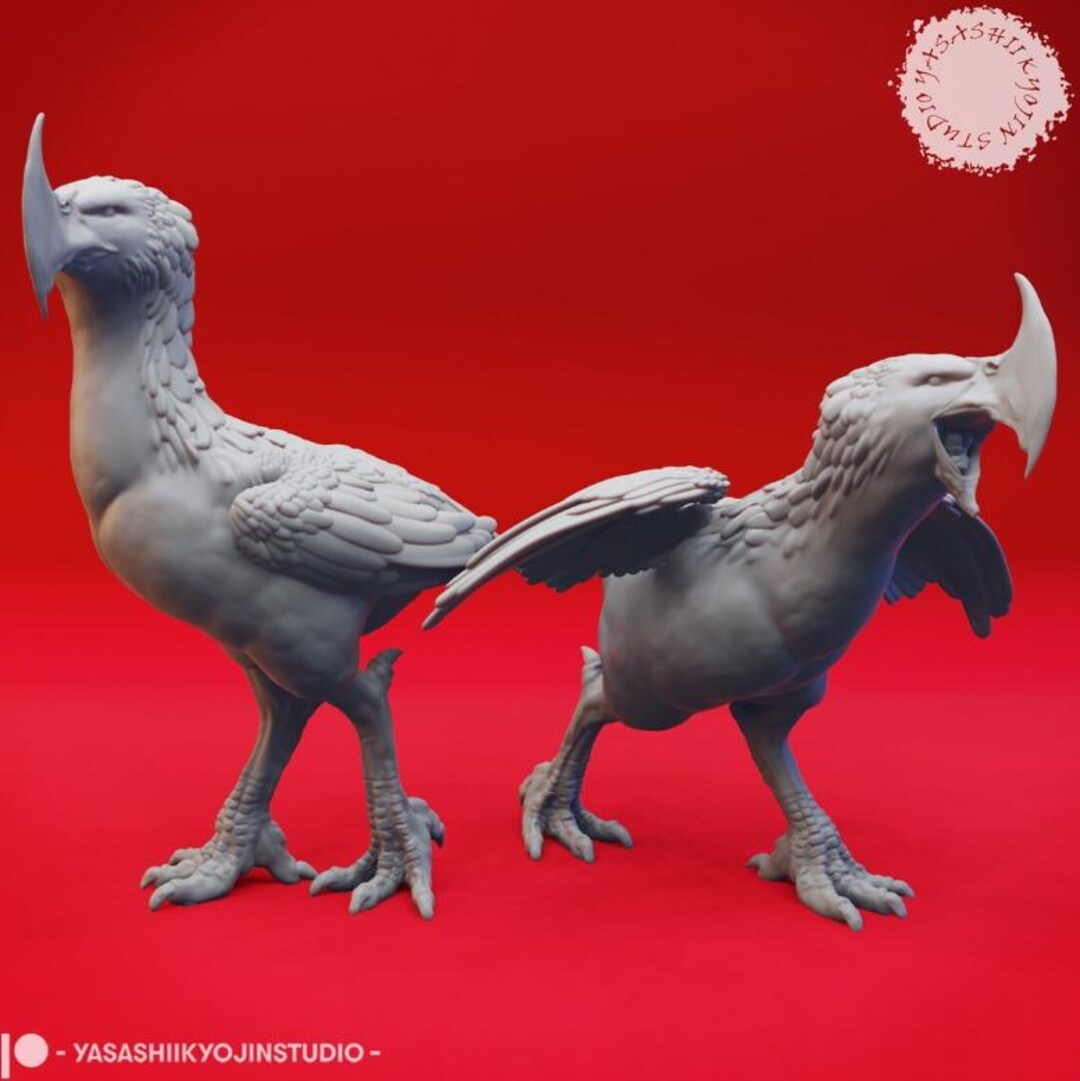 Axe Beak at 32/54mm Scale by Yasashii Kyojin Studio for Table Top Rpgs ...