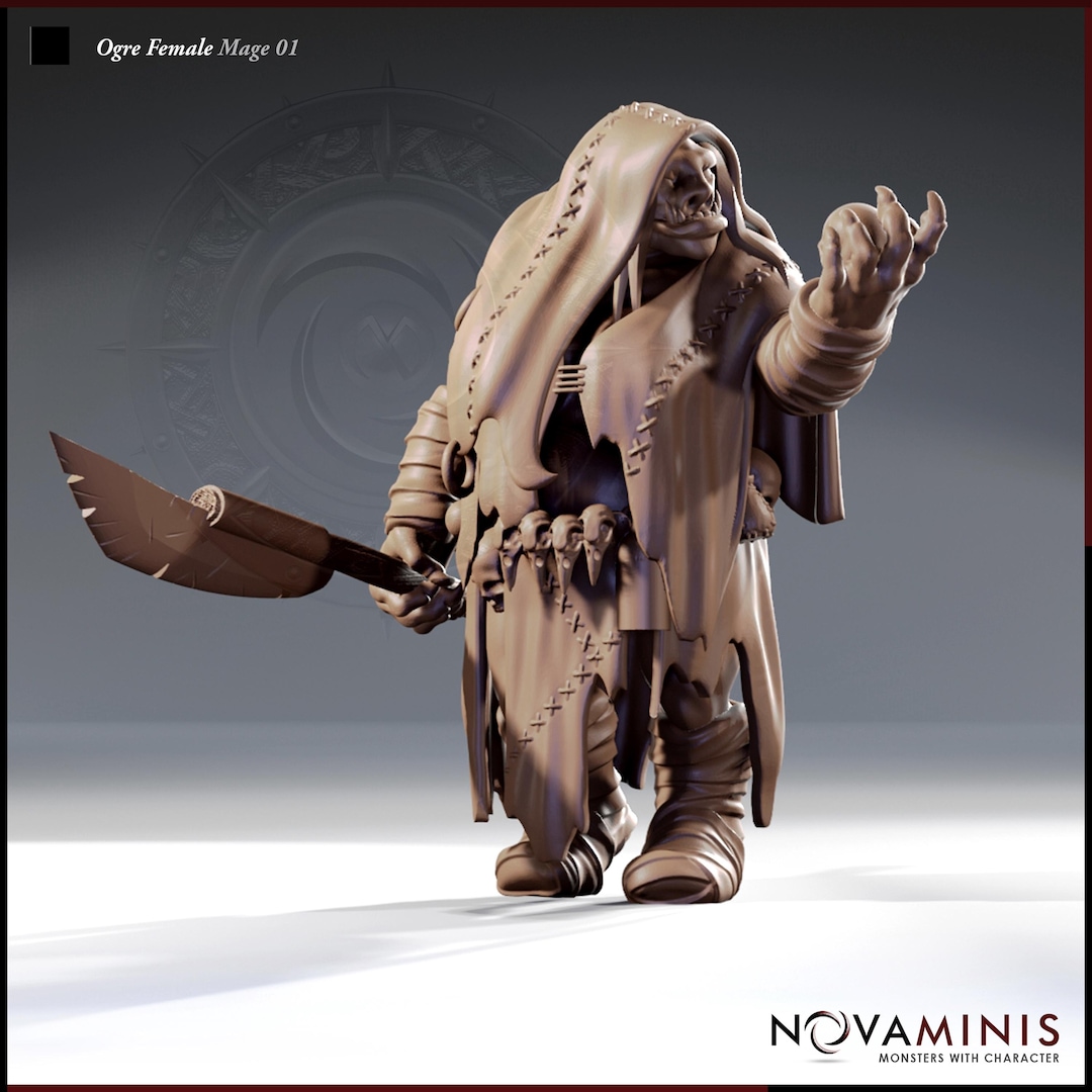 Ogre Female Mage for D&D 5e and Pathfinder Crafted by Novaminis for ...