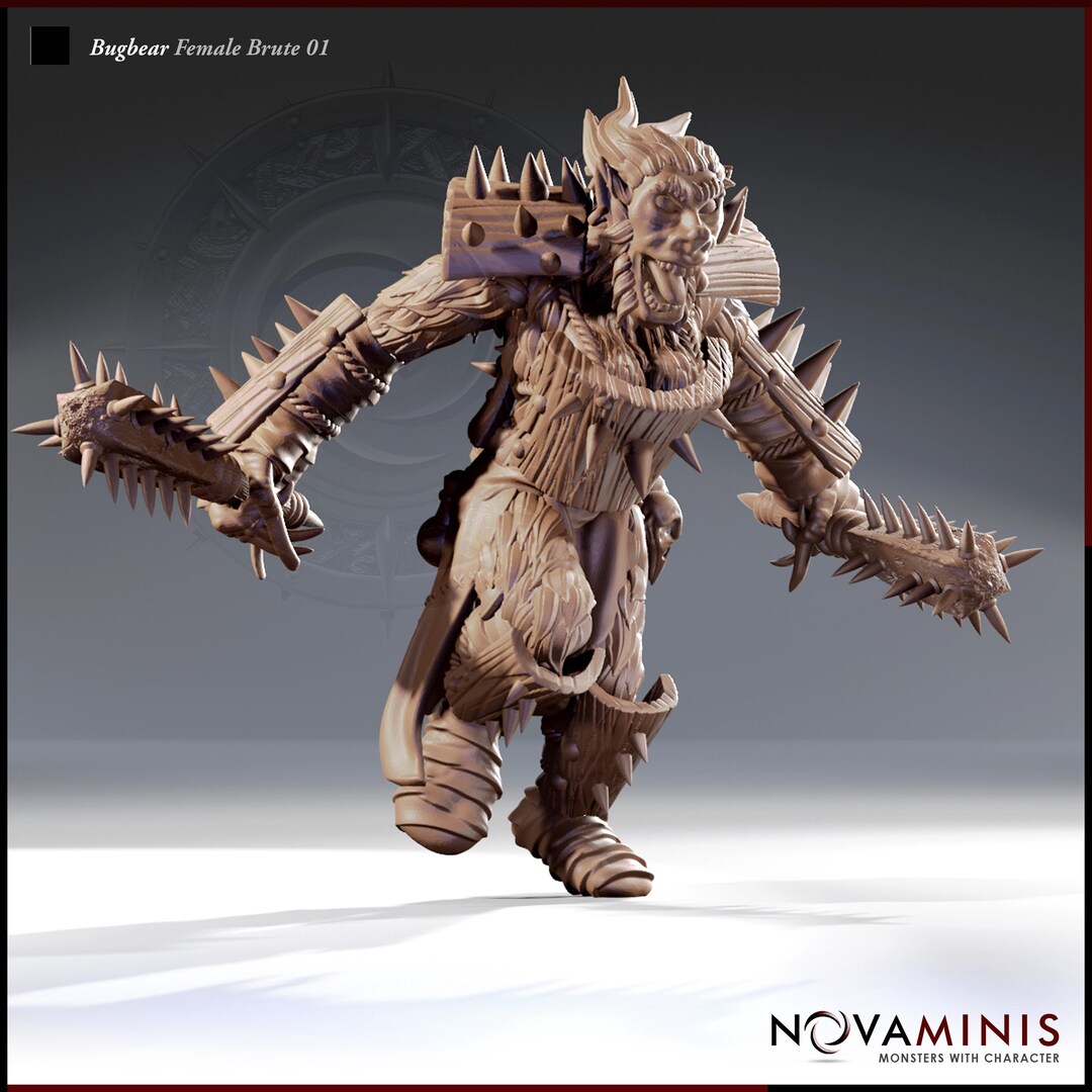 Bugbear Female Brute for D&D 5e and Pathfinder Crafted by Novaminis for ...