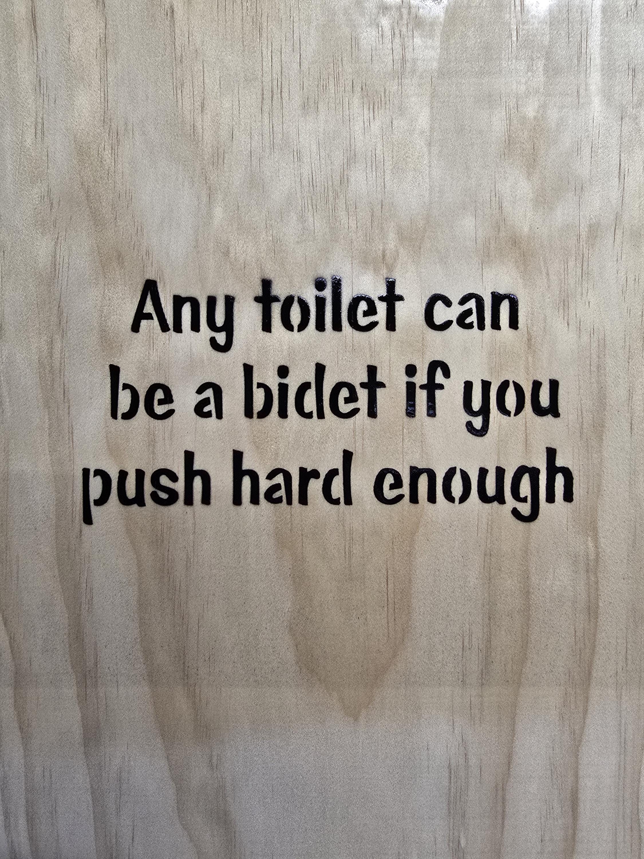 Bathroom Decor Bathroom Sign Funny Sign Toilet Bidet Humor Gift - Etsy