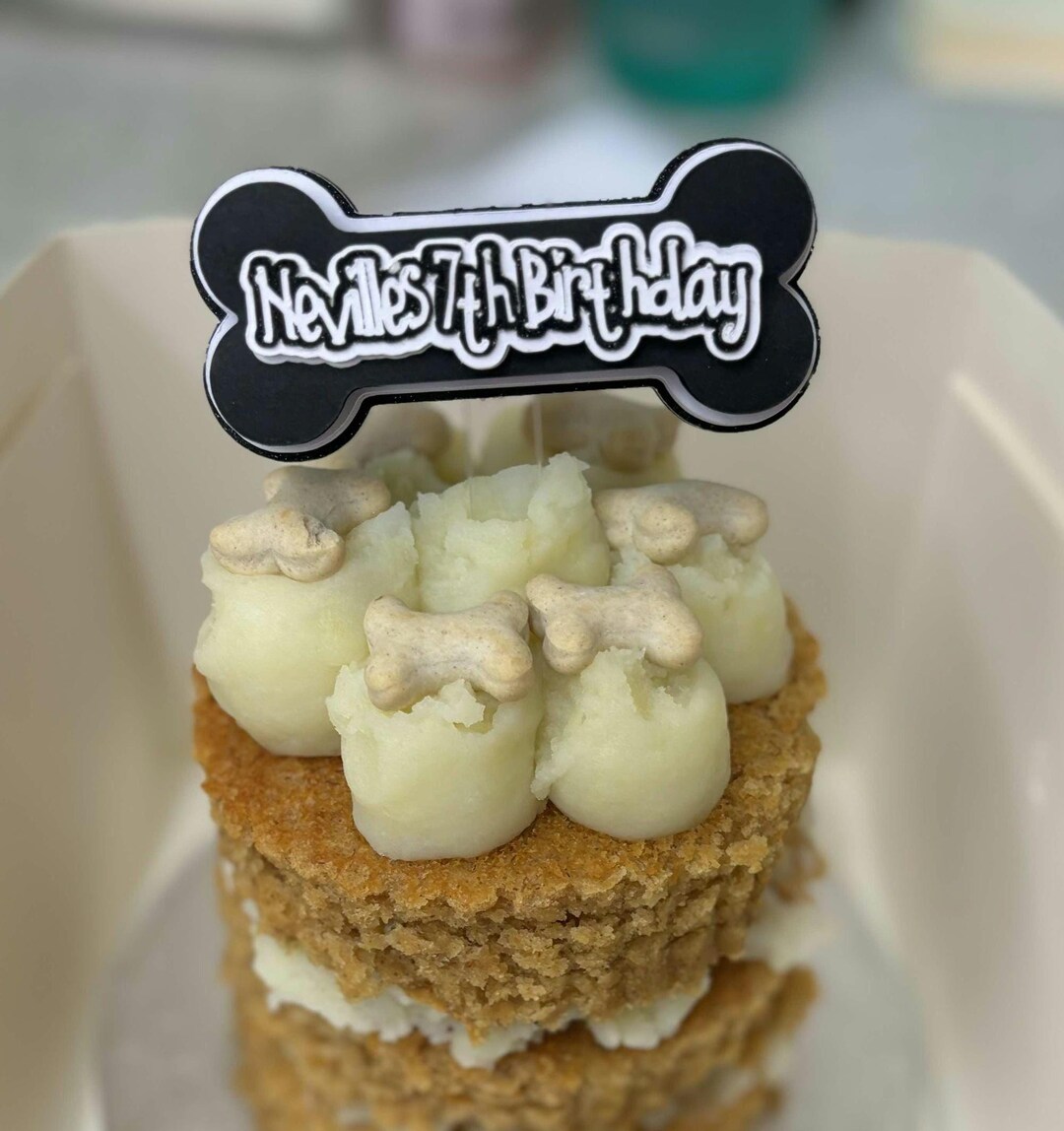 Dog Bone Cake Topper - Etsy