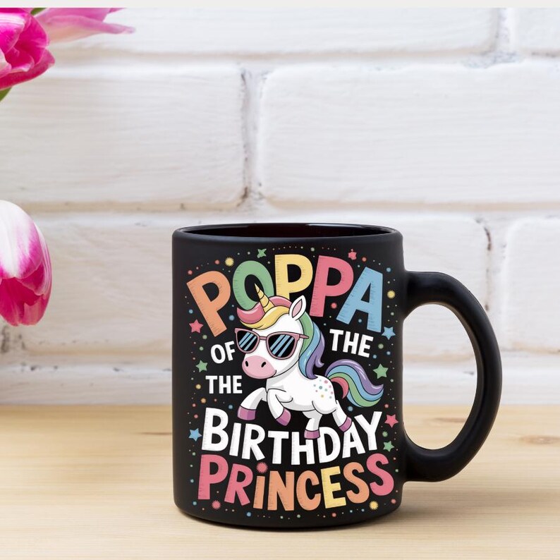Poppa of the Birthday Princess PNG SVG Files | Princess Birthday Girl ...