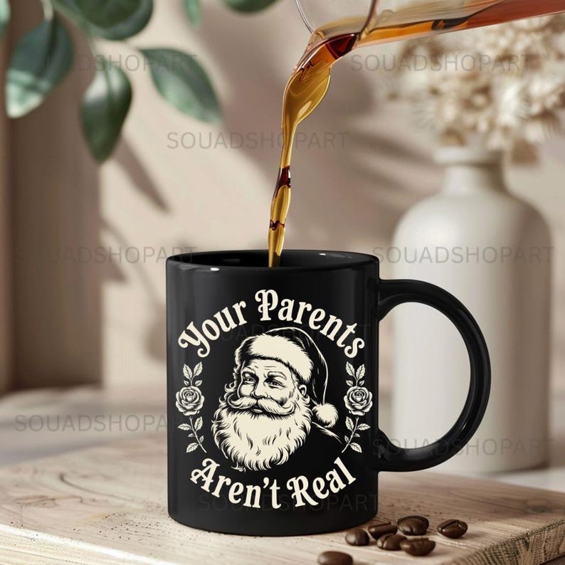 Santa Your Parents Aren't Real PNG – Funny Christmas Shirt Design ...