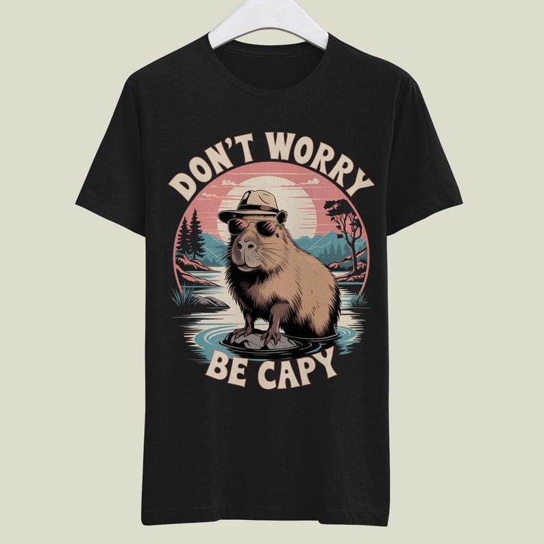 Don't Worry Be Capy PNG Bundle - Cute Capybara Clipart for Stress ...