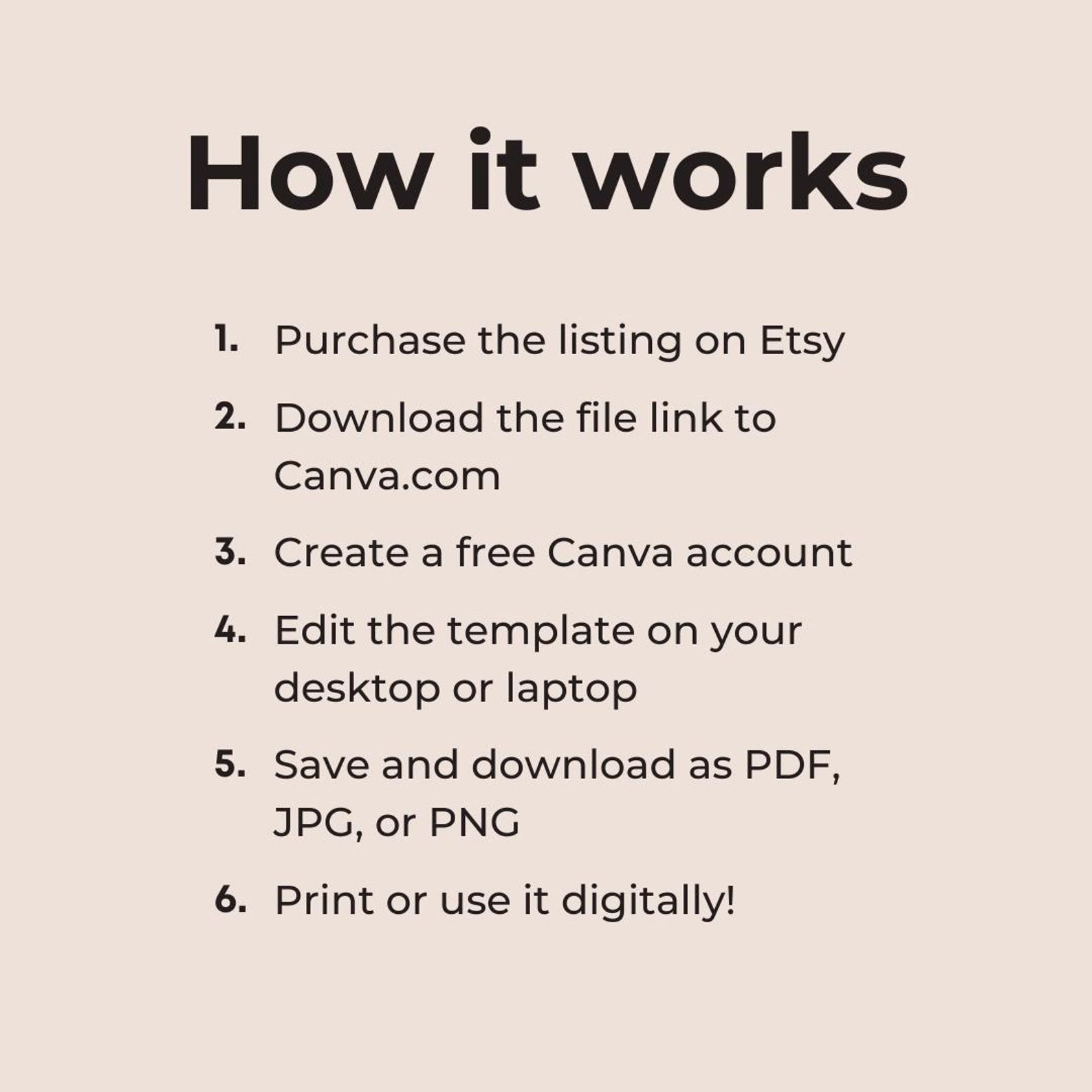 Monogram Wedding Program 8.5x11 Double-sided, Editable Canva ...