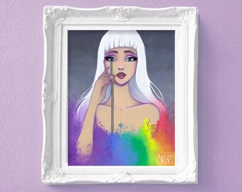 Phia the Artist by Leilani Joy 11x14 Fine Art Print on A3 | Etsy