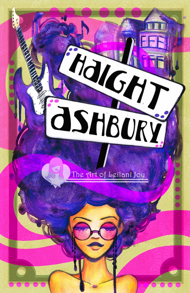 LIMITED EDITION San Francisco Haight Ashbury Poster Print Set - Etsy