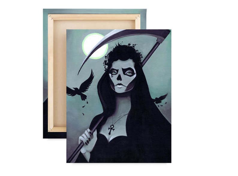 LIMITED EDITION: "lady Death" Canvas Reproduction 1 of 10 - Etsy