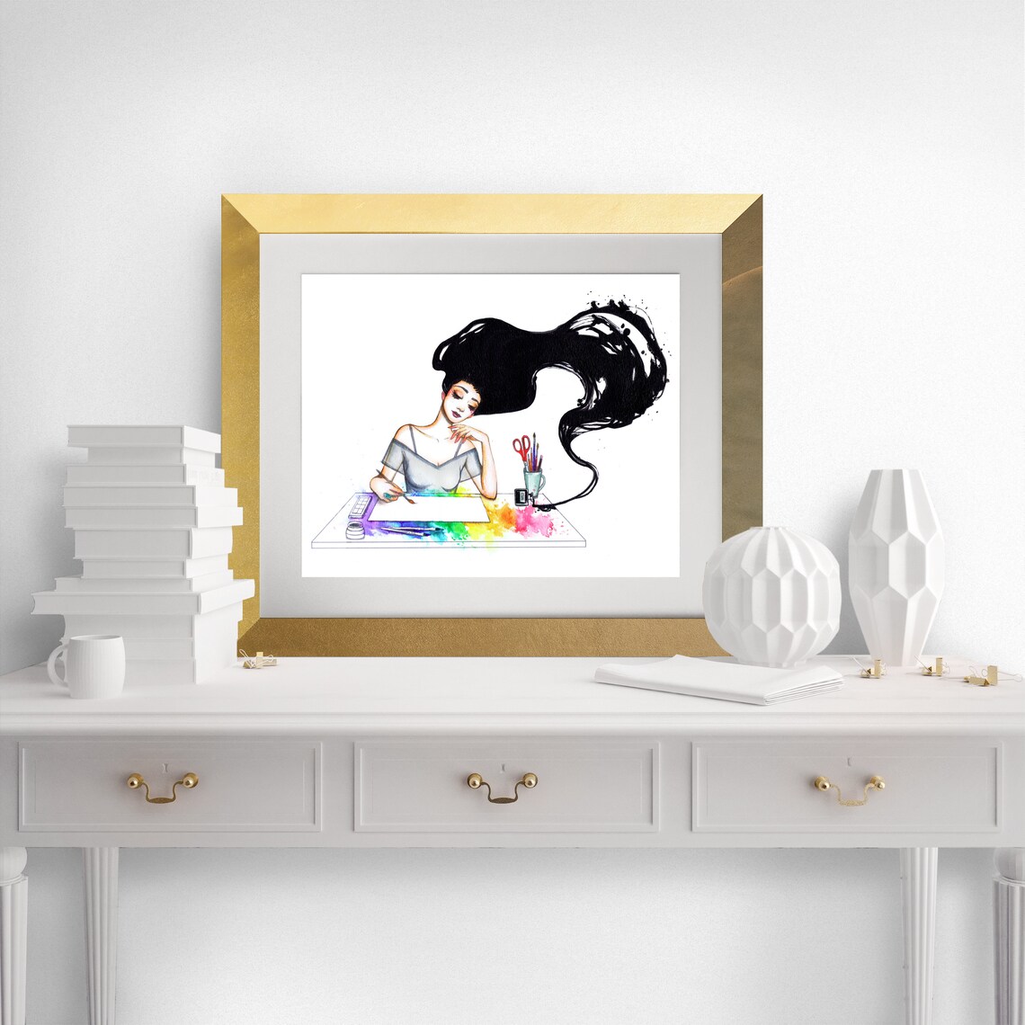 Phia the Artist by Leilani Joy 11x14 Fine Art Print on A3 - Etsy