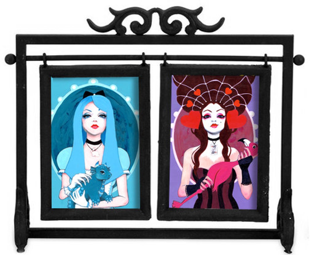 Alice Wore Blue and the Queen Wore Red 4x6" Mini Print Set - Etsy