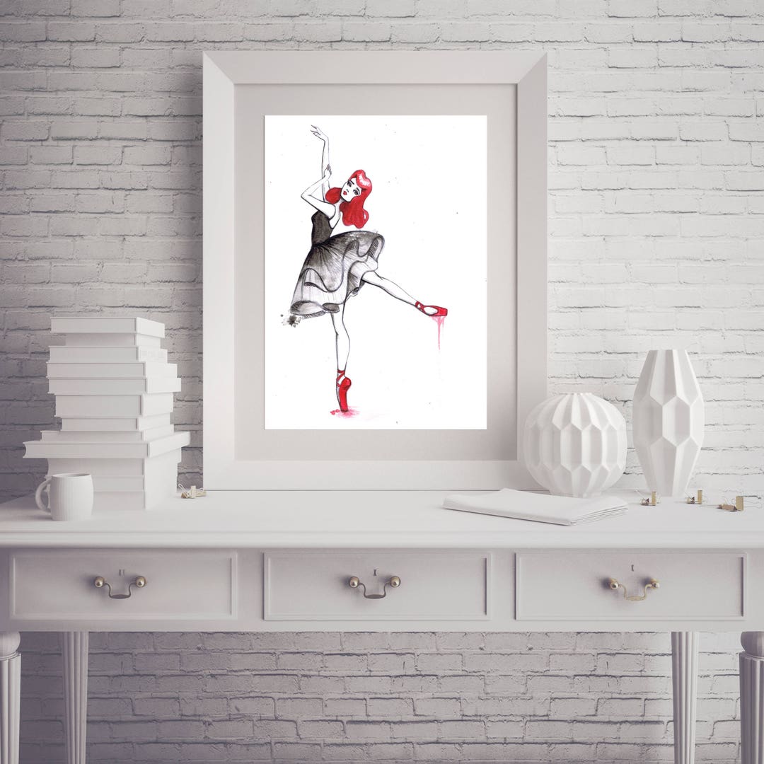 Vicky Page and the Red Shoes: 8x10 Print by Leilani Joy - Etsy