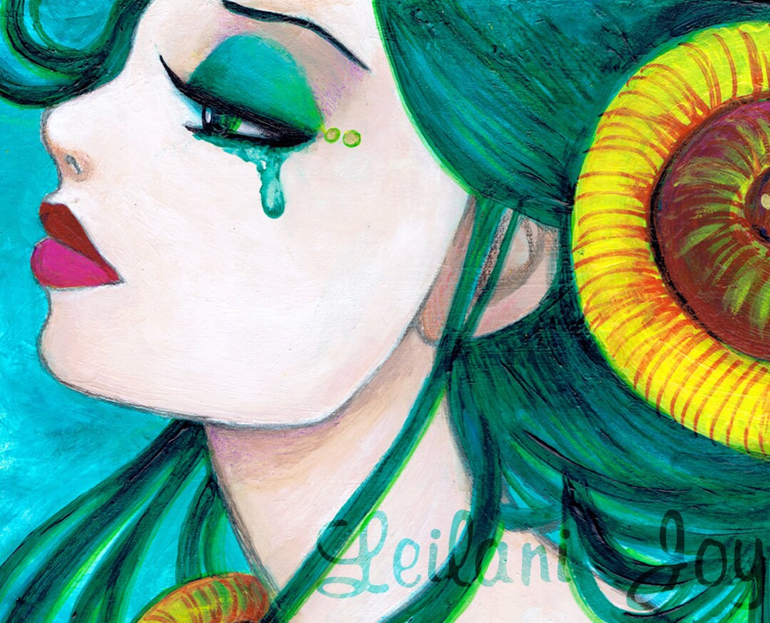 Tempest Mermaid Girl 8x10 Fine Art Print - Etsy