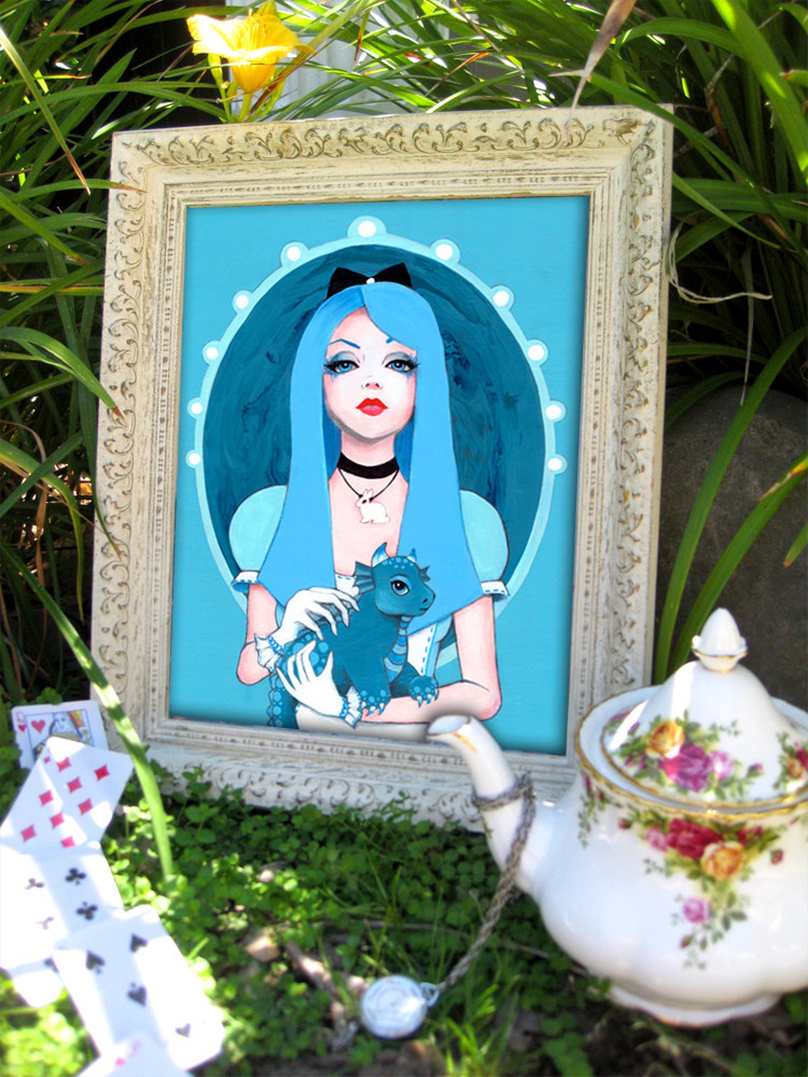 11x14 Fine Art Print Alice Wore Blue in Wonderland - Etsy