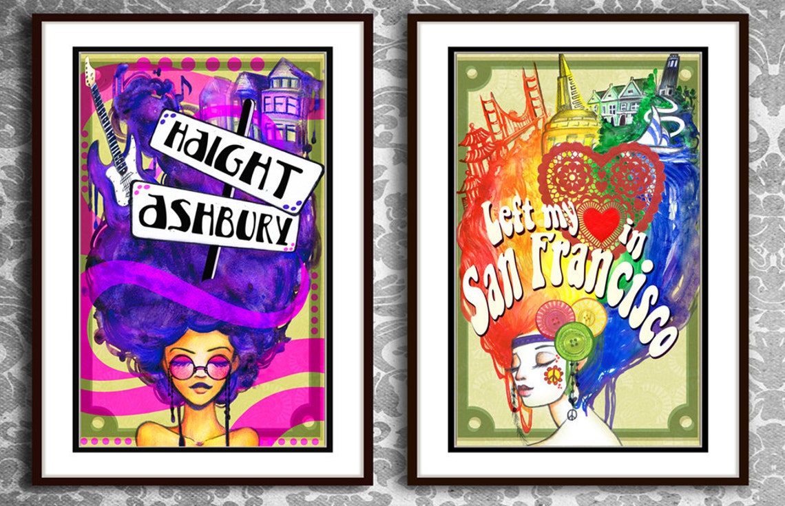 Purple Haze Over Haight Ashbury Limited Edition Poster Print - Etsy