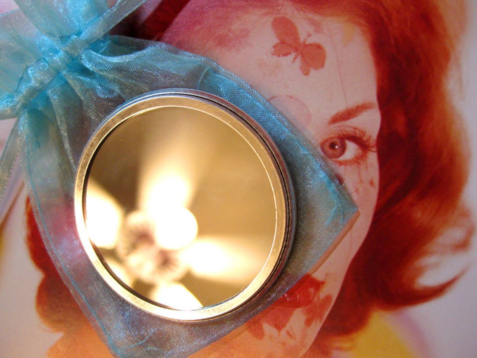 Tempest Mermaid Girl Art Pocket Mirror | Etsy