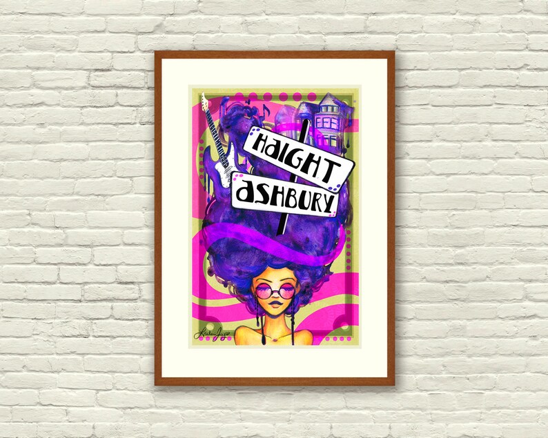 Purple Haze Over Haight Ashbury Limited Edition Poster Print - Etsy