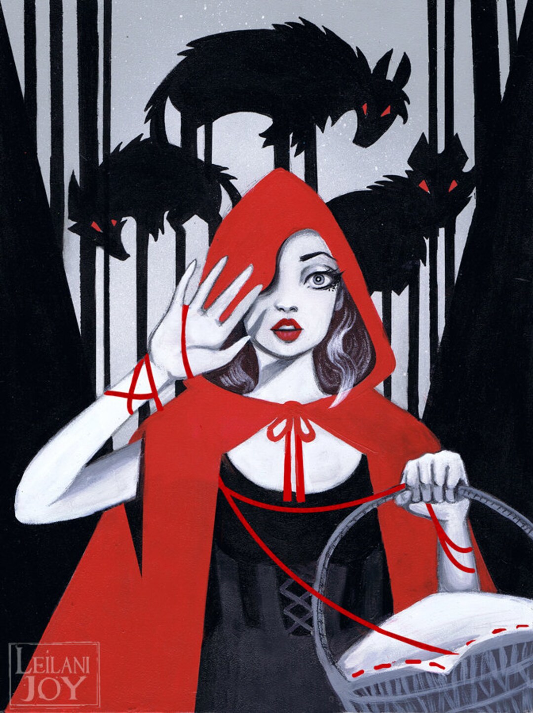 RED- Little Red Riding Hood 11x14 Fine Art Print - Etsy