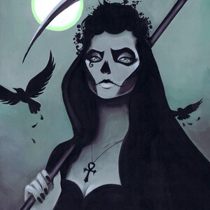 LIMITED EDITION: lady Death Canvas Reproduction 1 of 10 - Etsy