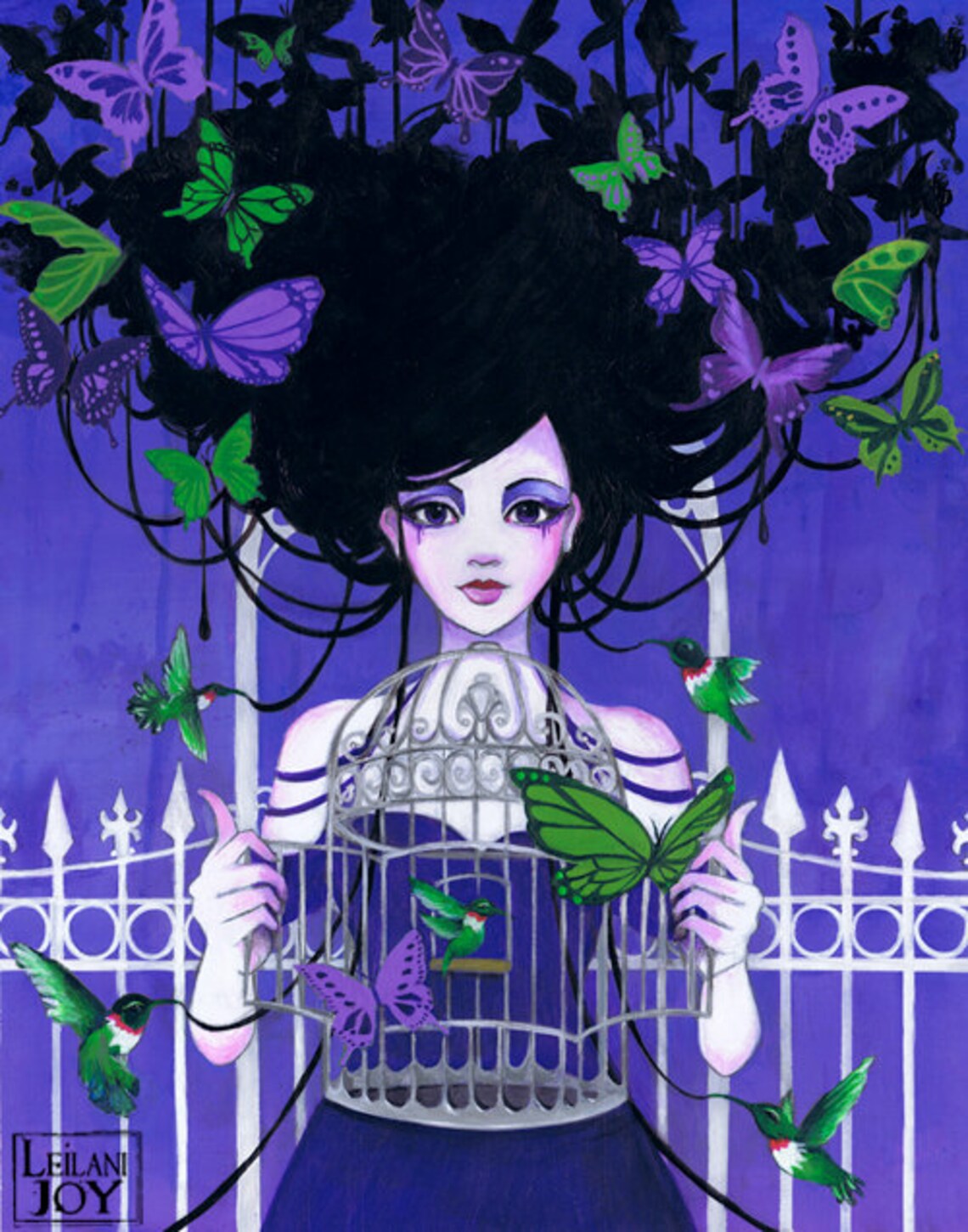 SALE 8x10 Litonya and the Butterfly Cage Fine Art Print | Etsy