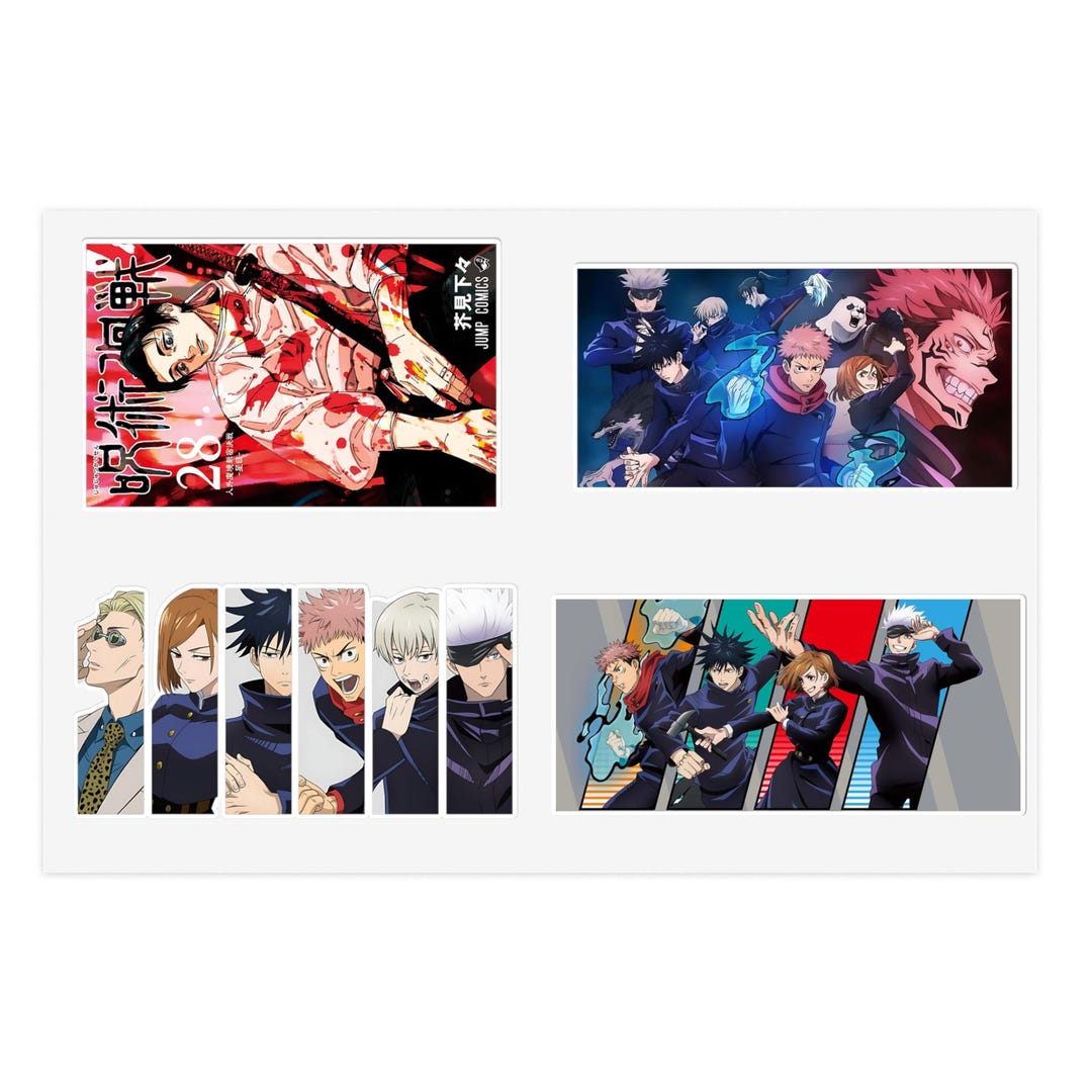 Jujutsu Kaisen Sticker Pack|anime Sticker Sheet|gojo Satoru Stickers ...