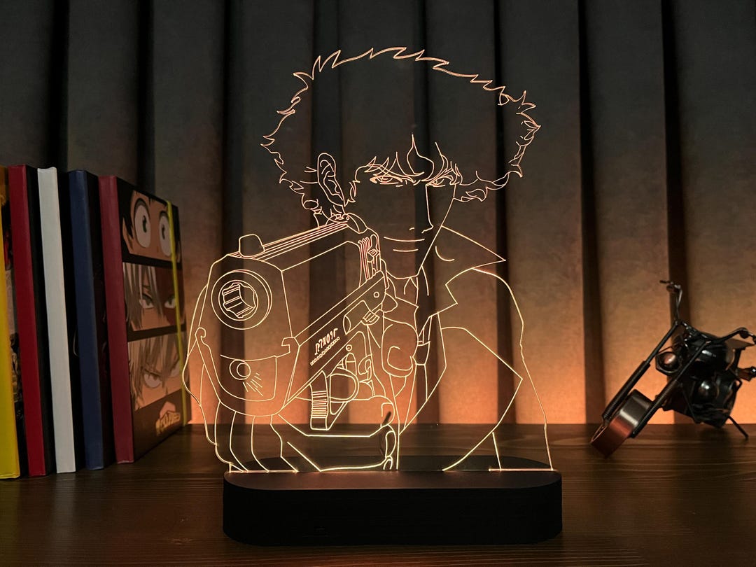 Anime and Manga Night Light, Anime Desk Lamp W/ RGB Remote Control ...