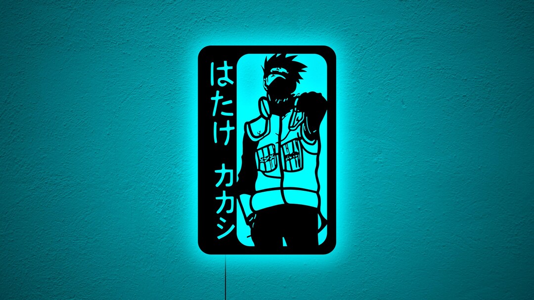 Anime Lighted Wall Decor, Anime and Manga Wall Hanging, Anime Wall Sign ...
