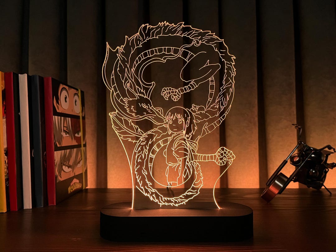 Anime and Manga Night Light, Anime Desk Lamp W/ RGB Remote Control ...