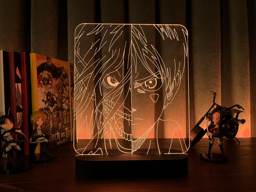 Anime and Manga Night Light, Anime Desk Lamp W/ RGB Remote Control ...
