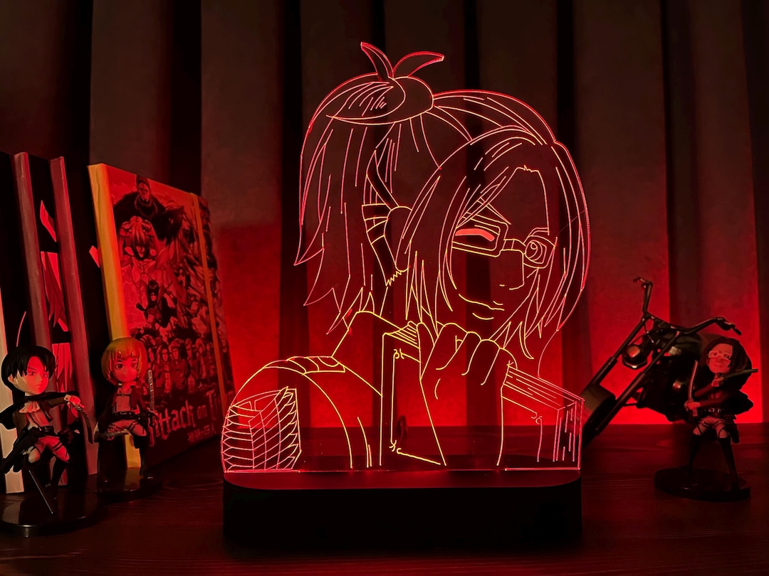 Anime and Manga Night Light, Anime Desk Lamp W/ RGB Remote Control ...