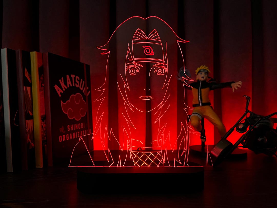 Anime and Manga Night Light, Anime Desk Lamp W/ RGB Remote Control ...