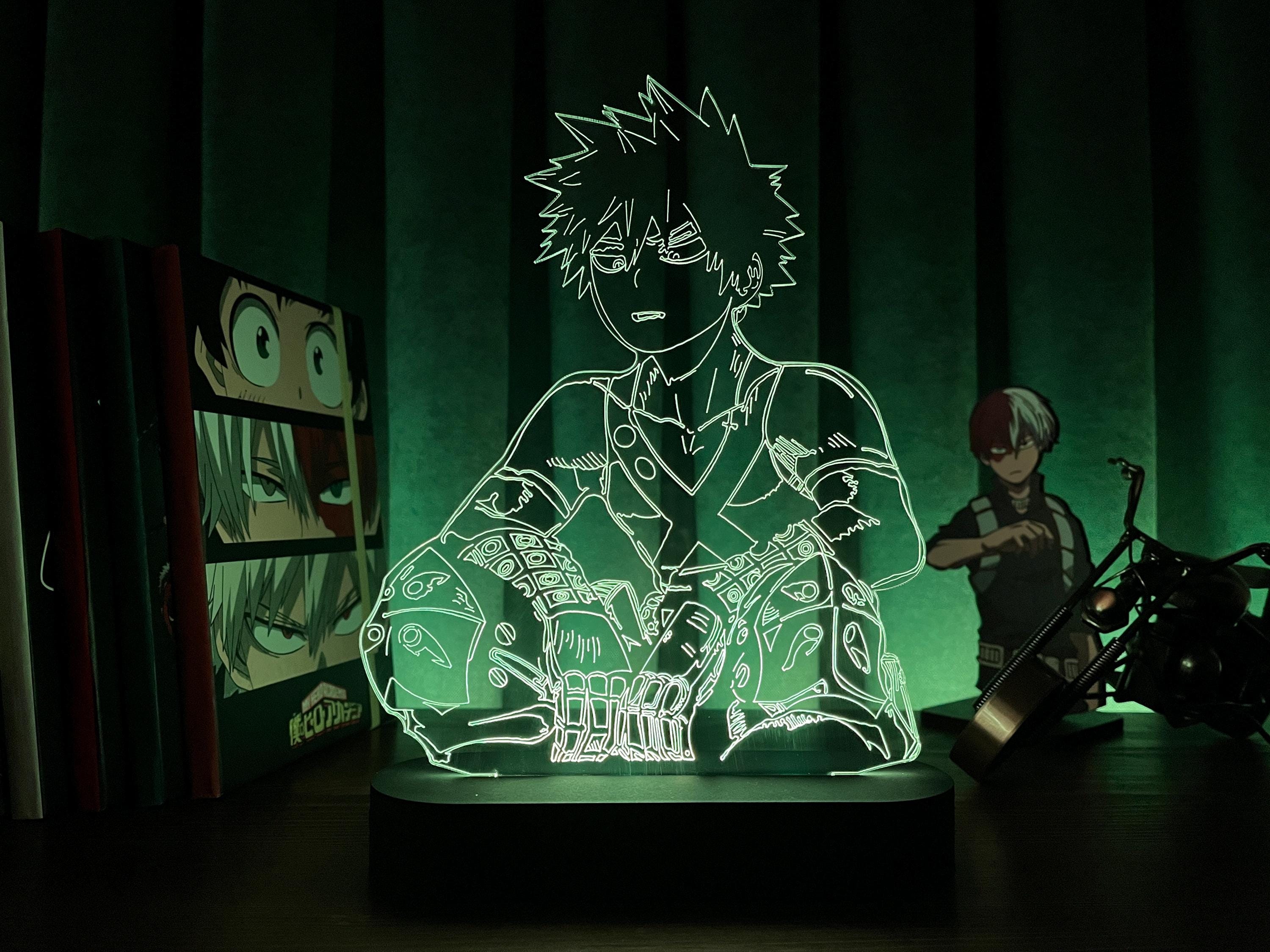 Anime and Manga Night Light, Anime Desk Lamp W/ RGB Remote Control ...