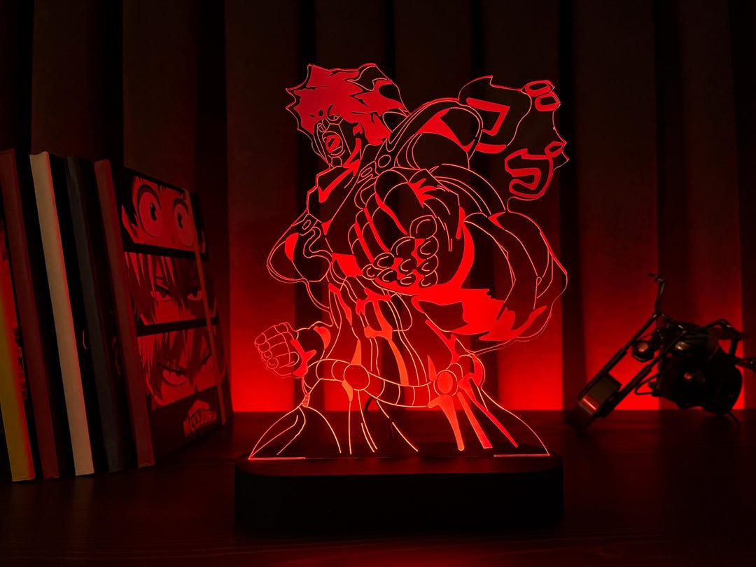 Anime and Manga Night Light, Anime Desk Lamp W/ RGB Remote Control ...