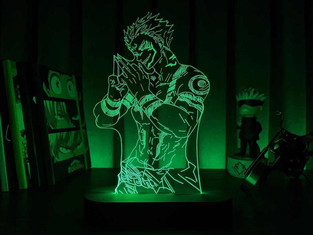 Anime and Manga Night Light, Anime Desk Lamp W/ RGB Remote Control ...