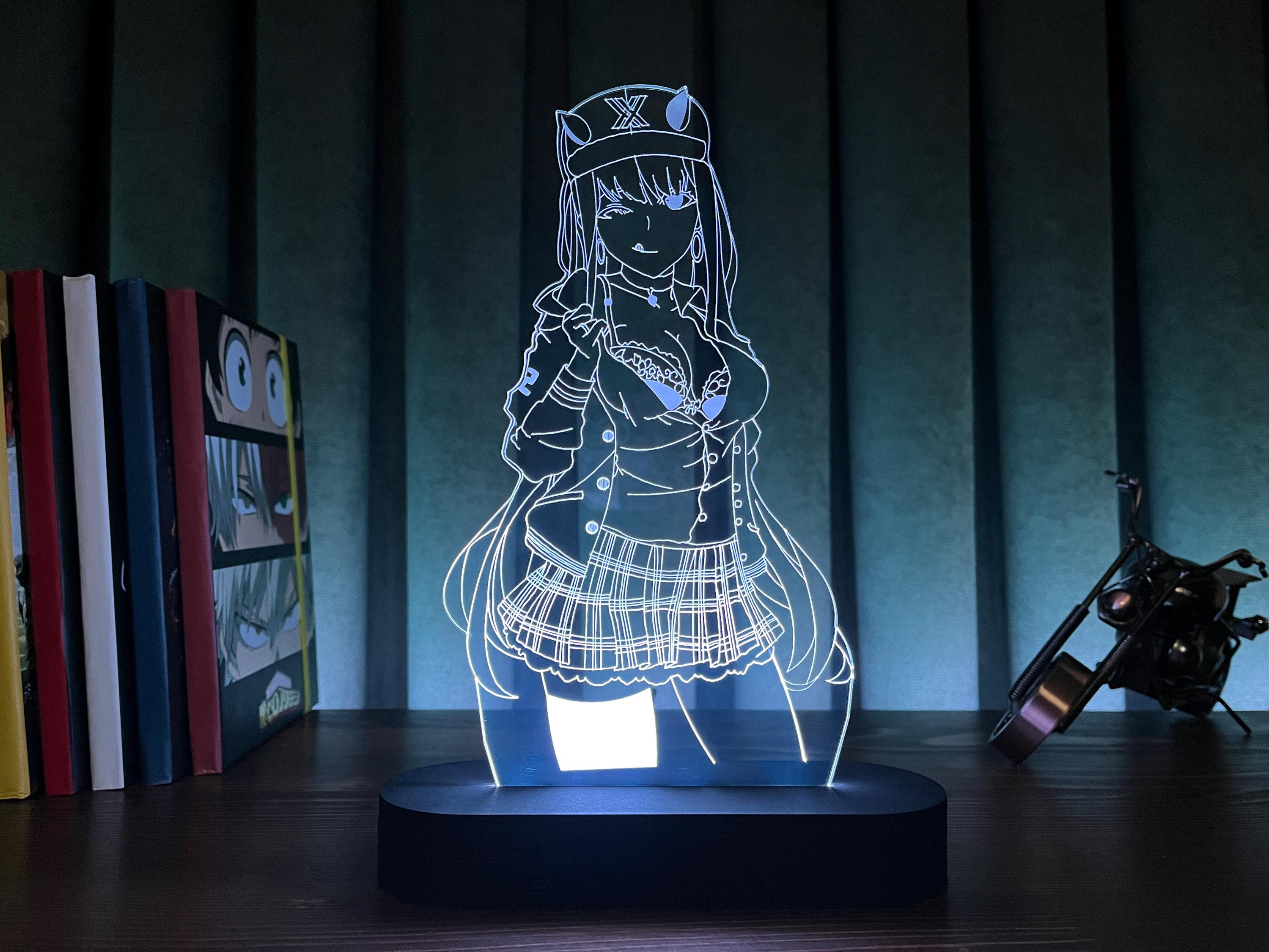 Anime and Manga Night Light, Anime Desk Lamp W/ RGB Remote Control ...