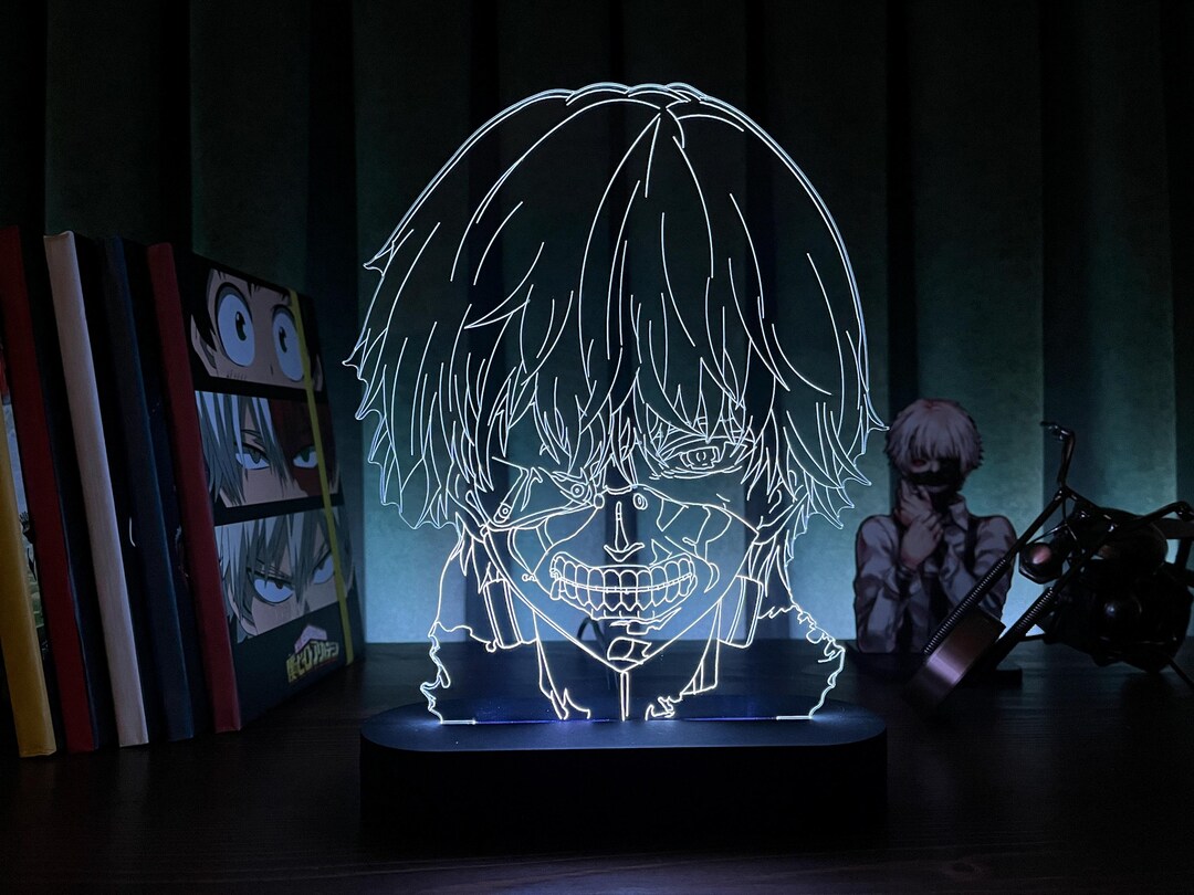 Anime and Manga Night Light, Anime Desk Lamp W/ RGB Remote Control ...
