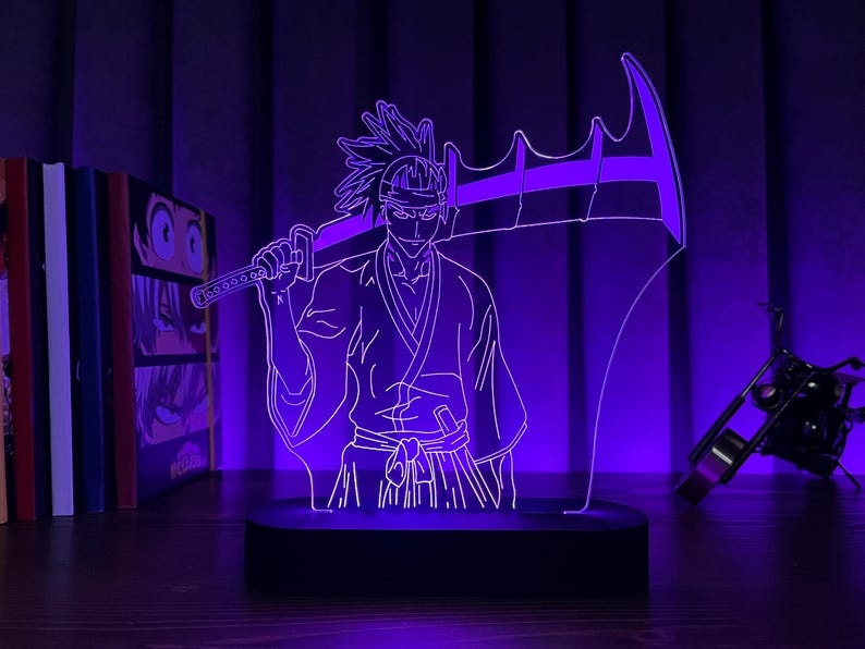 Anime and Manga Night Light, Anime Desk Lamp W/ RGB Remote Control ...