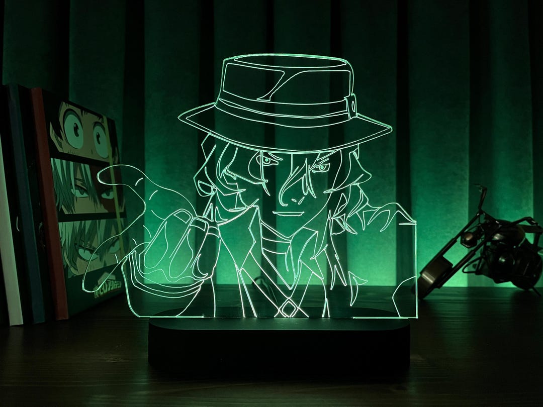 Anime and Manga Night Light, Anime Desk Lamp W/ RGB Remote Control ...