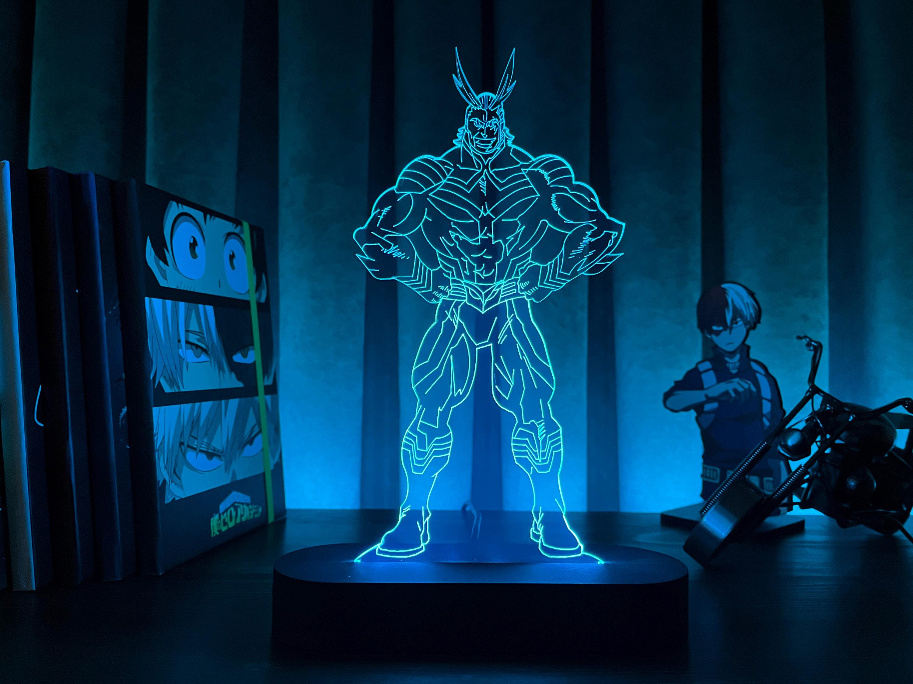 Anime and Manga Night Light, Anime Desk Lamp W/ RGB Remote Control ...