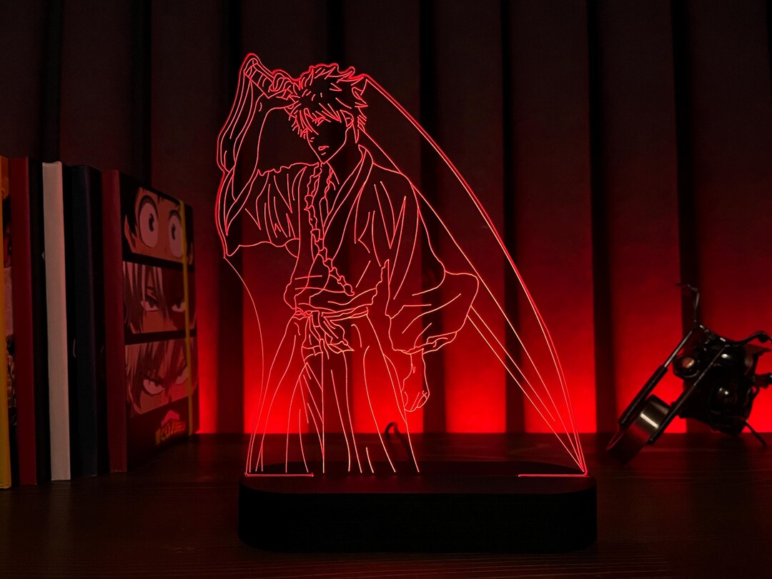 Anime and Manga Night Light, Anime Desk Lamp W/ RGB Remote Control ...