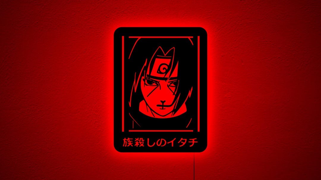 Anime Lighted Wall Decor, Anime and Manga Wall Hanging, Anime Wall Sign ...