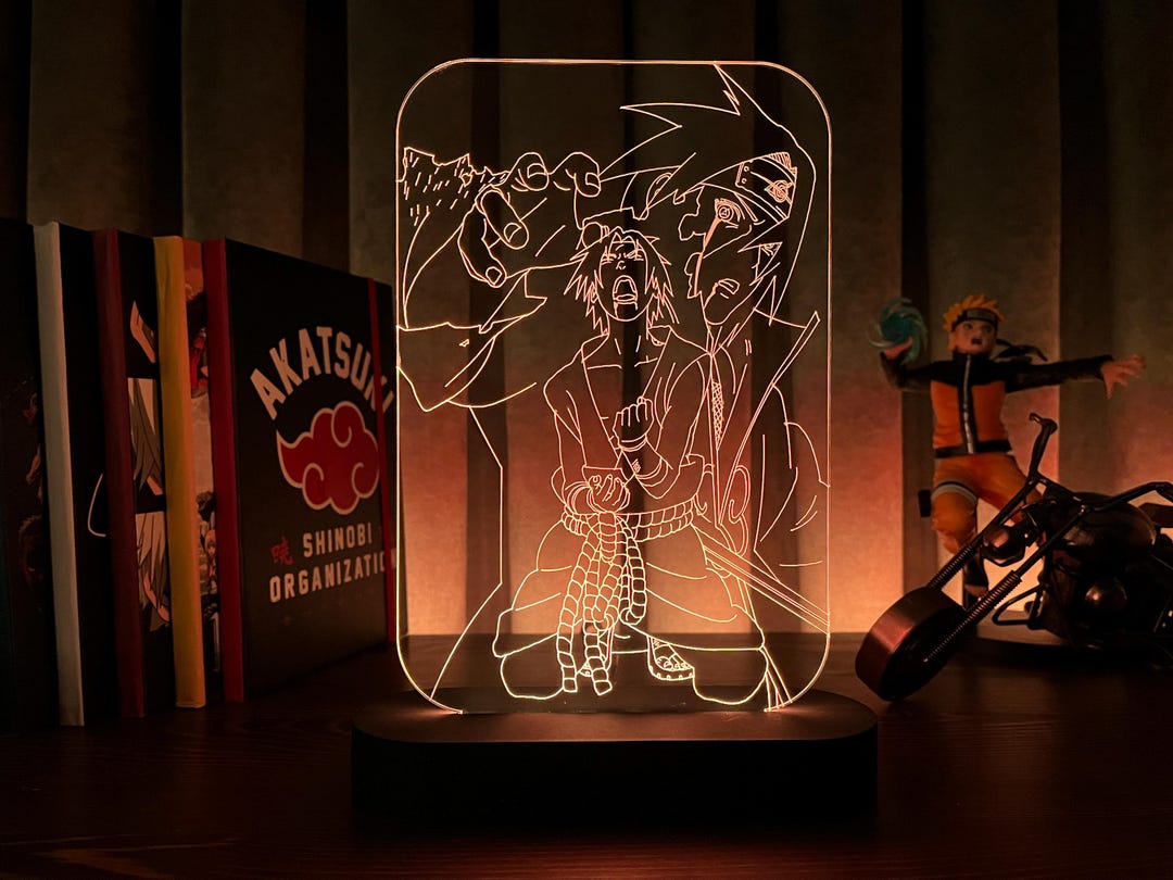 Anime and Manga Night Light, Anime Desk Lamp W/ RGB Remote Control ...