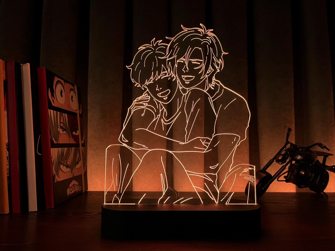 Anime and Manga Night Light, Anime Desk Lamp W/ RGB Remote Control ...