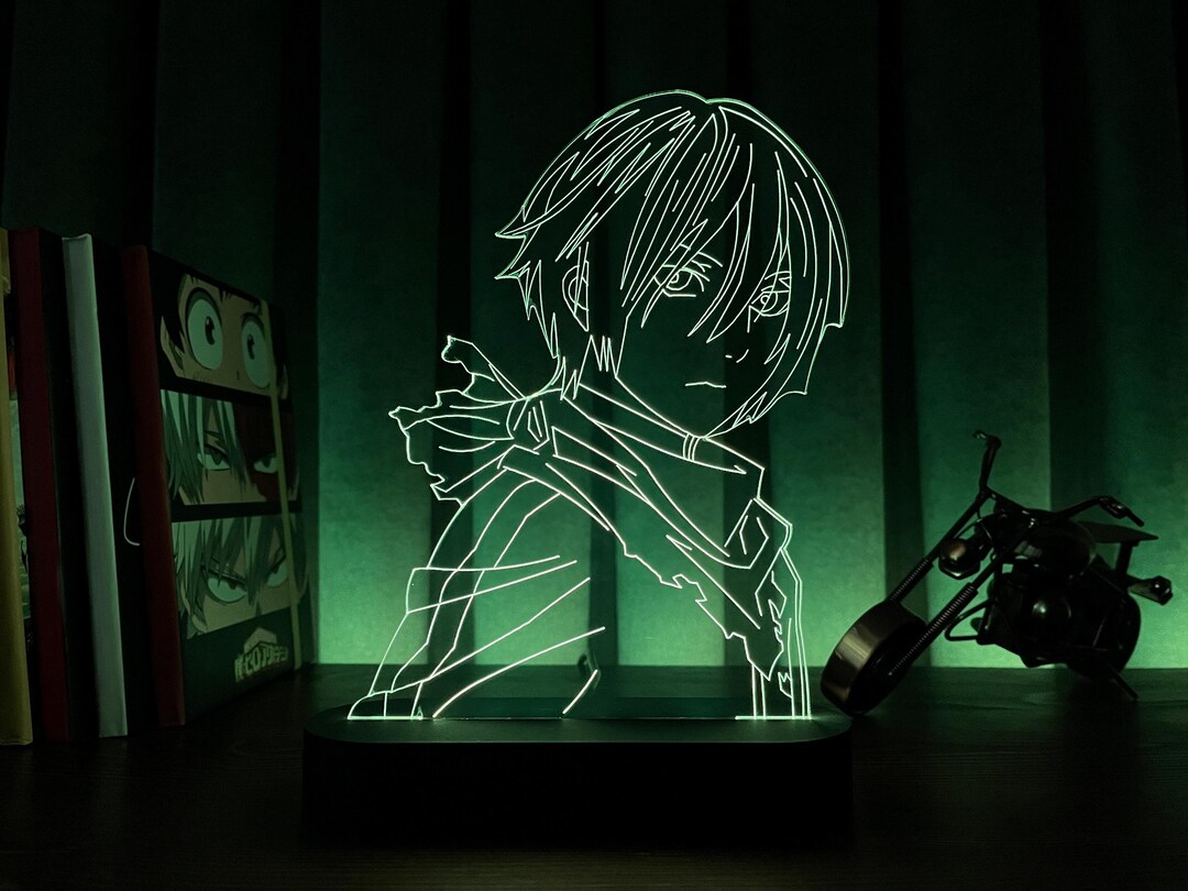 Anime and Manga Night Light, Anime Desk Lamp W/ RGB Remote Control ...