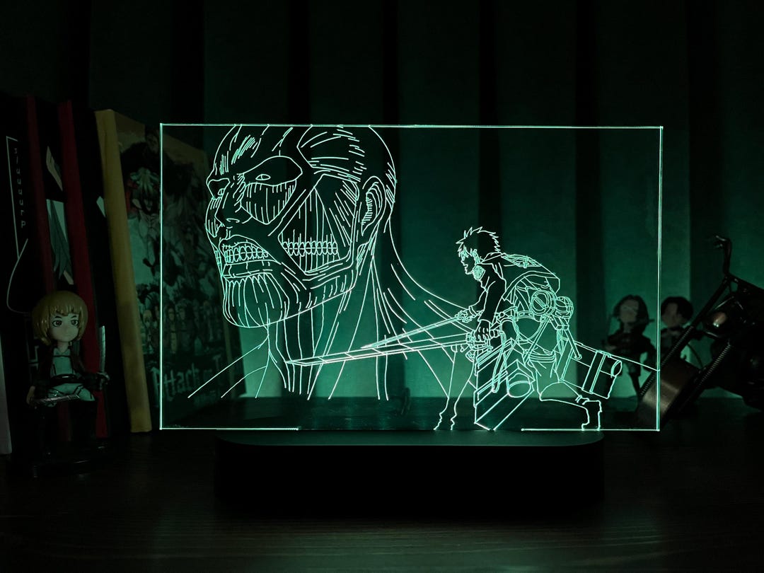 Anime and Manga Night Light, Anime Desk Lamp W/ RGB Remote Control ...